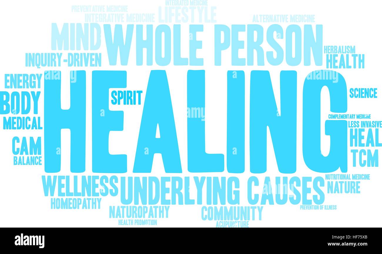 Healing word cloud on a white background Stock Vector Image & Art - Alamy