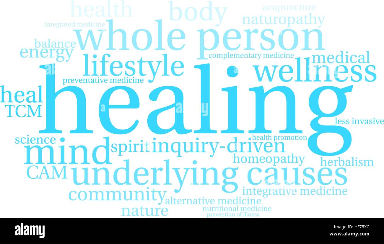 Healing word cloud on a white background Stock Vector Image & Art - Alamy