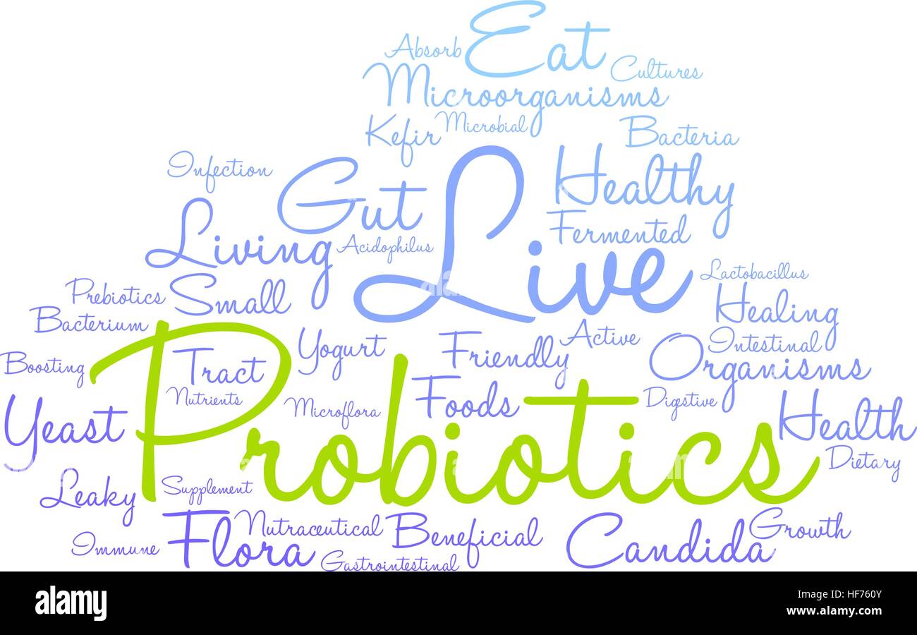 Probiotics word cloud on a white background Stock Vector Image & Art ...