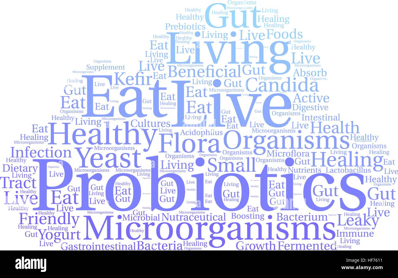 Probiotics word cloud on a white background Stock Vector Image & Art ...