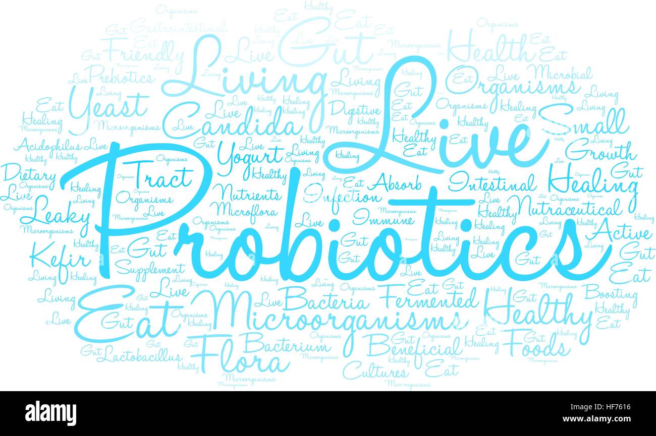 Probiotics word cloud on a white background Stock Vector Image & Art ...