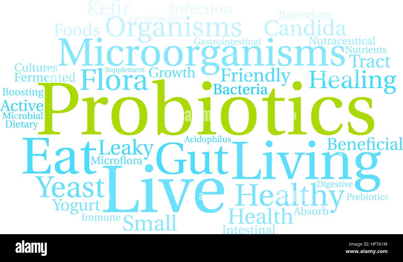 Probiotics word cloud on a white background Stock Vector Image & Art ...