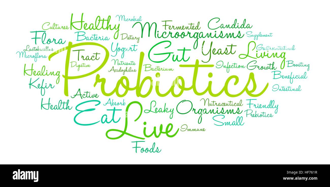 Probiotics word cloud on a white background Stock Vector Image & Art ...