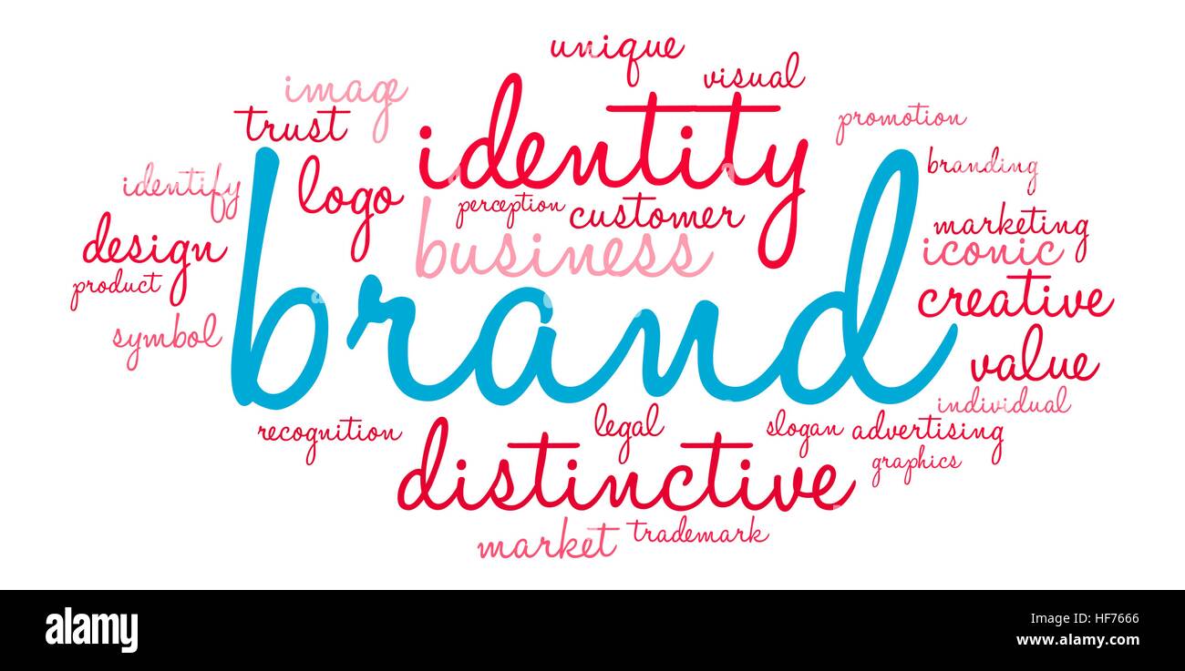 Brand word cloud on a white background Stock Vector Image & Art - Alamy