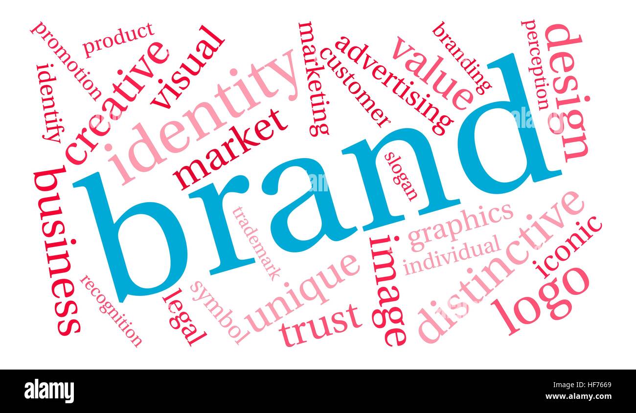 Brand word cloud on a white background Stock Vector Image & Art - Alamy