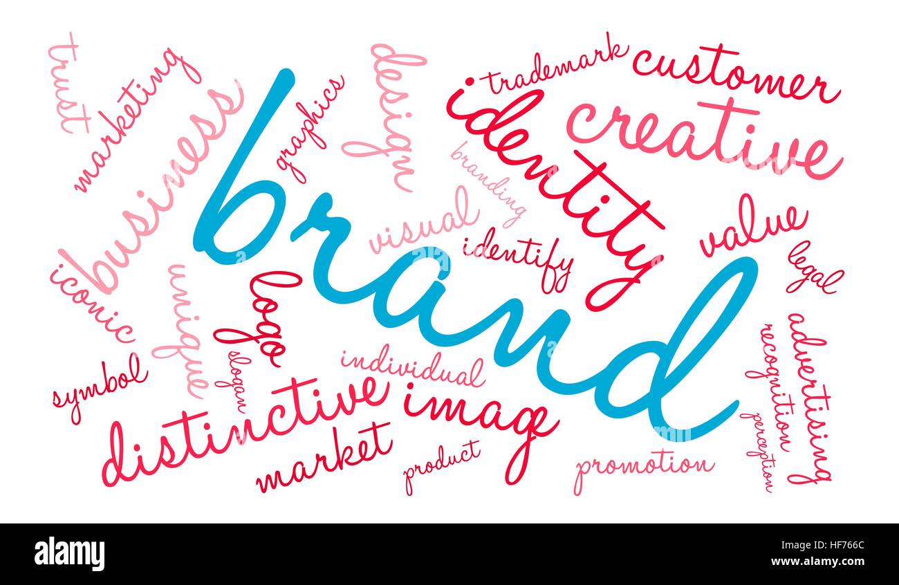 Brand word cloud on a white background Stock Vector Image & Art - Alamy
