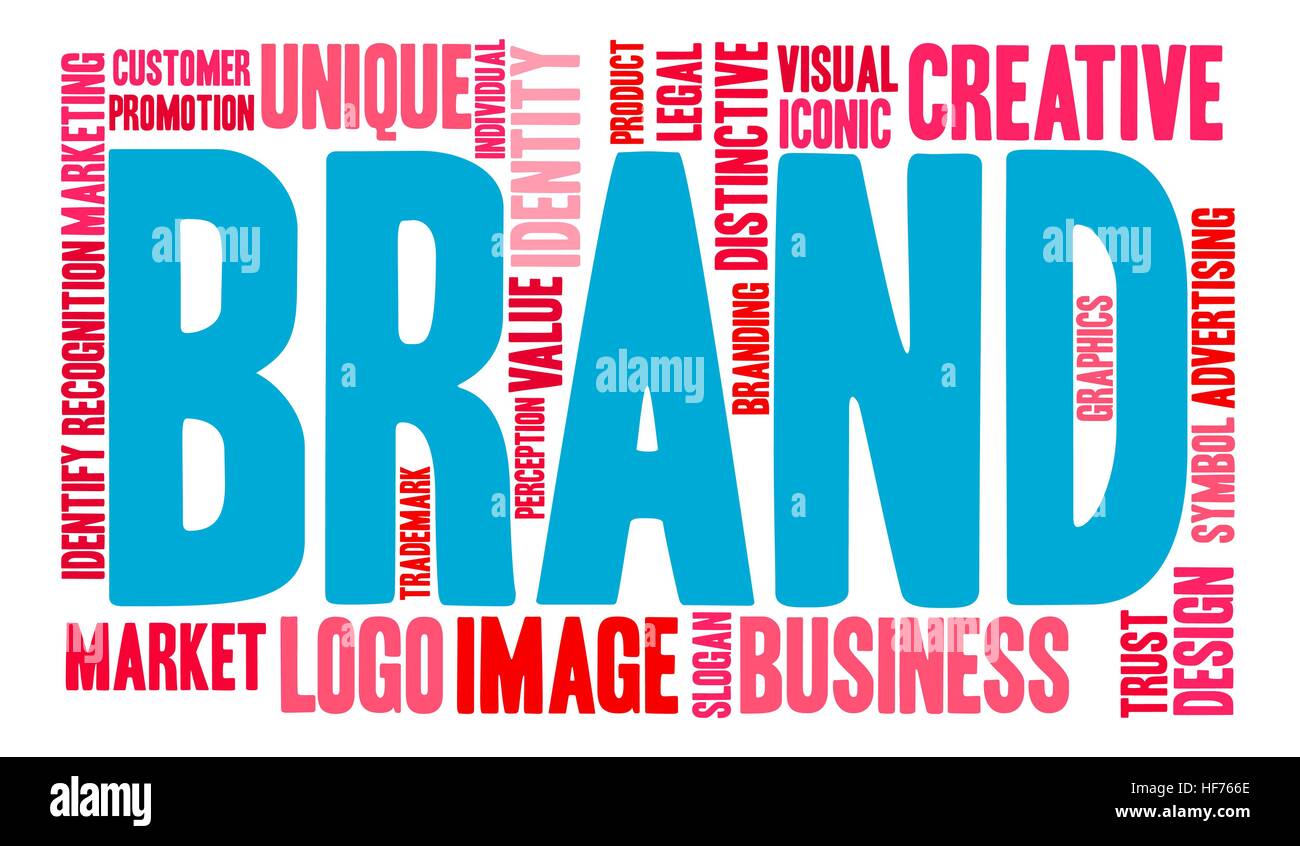 Brand word cloud on a white background Stock Vector Image & Art - Alamy