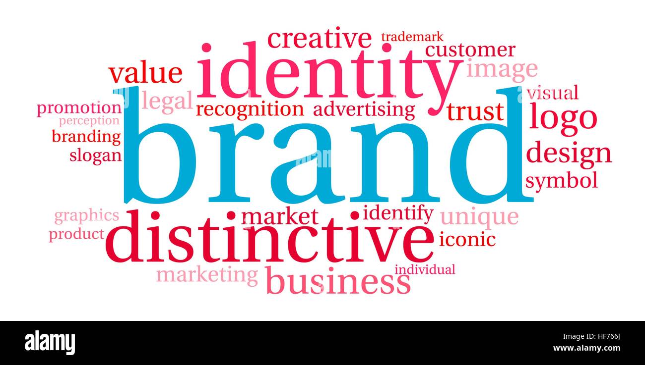 Brand word cloud on a white background Stock Vector Image & Art - Alamy