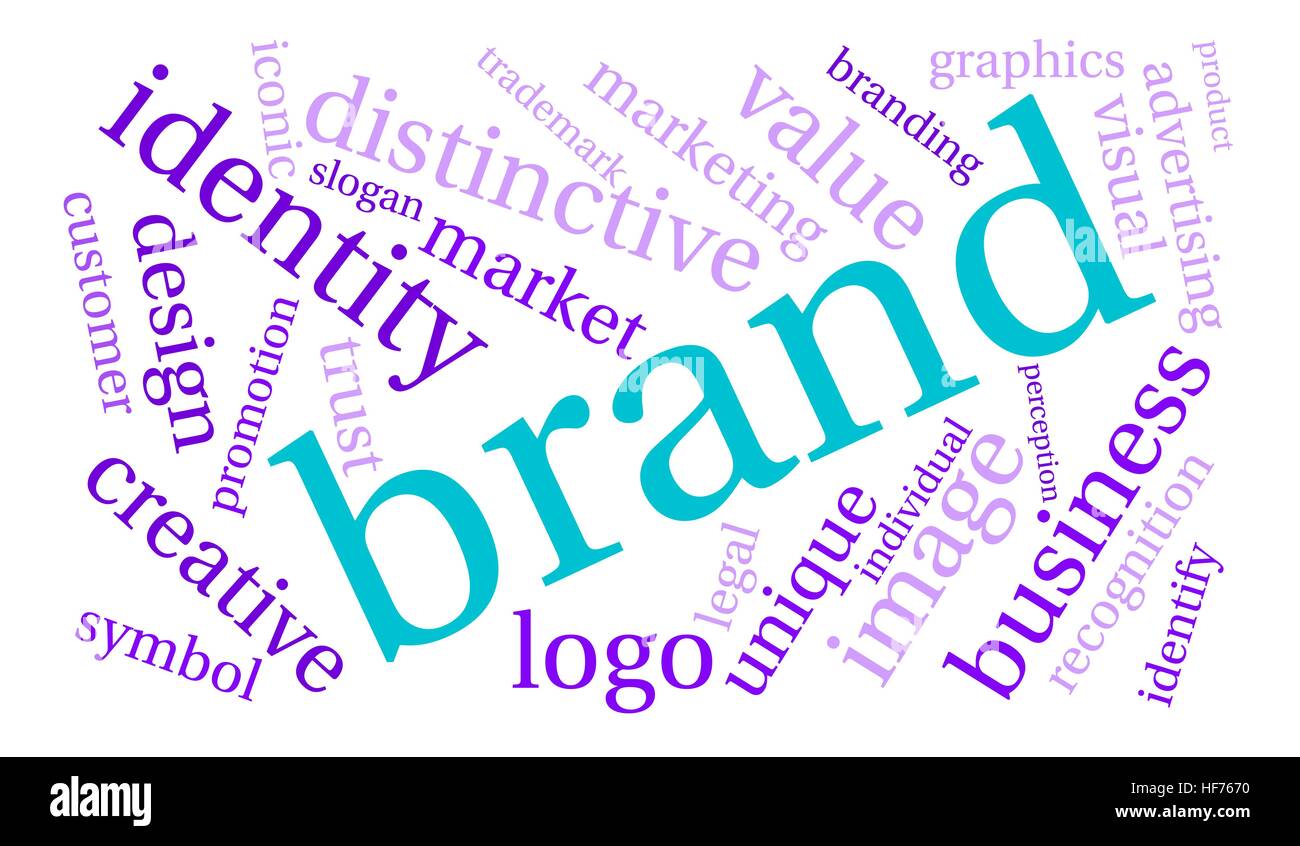 Brand word cloud on a white background Stock Vector Image & Art - Alamy