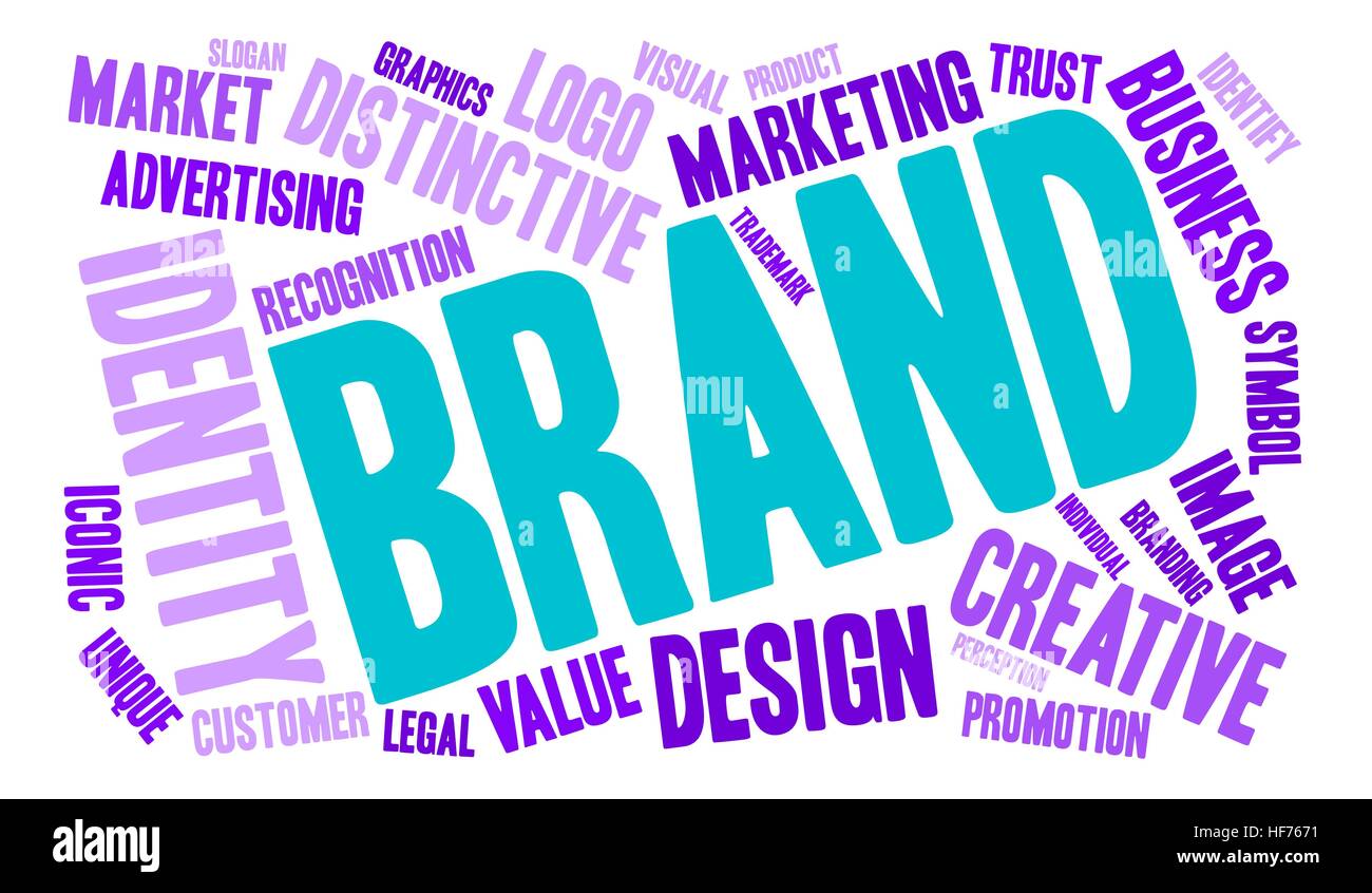 Brand word cloud on a white background Stock Vector Image & Art - Alamy