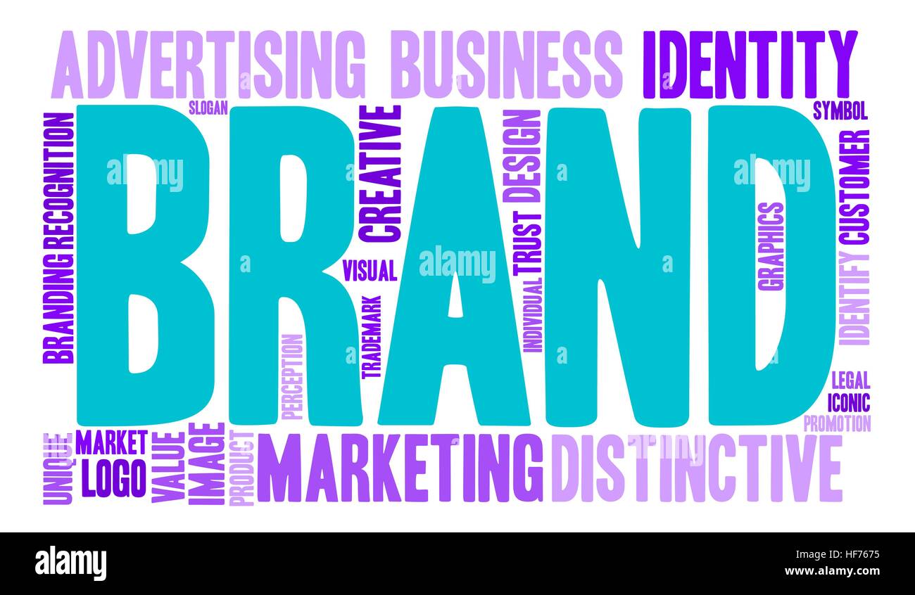 Brand word cloud on a white background Stock Vector Image & Art - Alamy