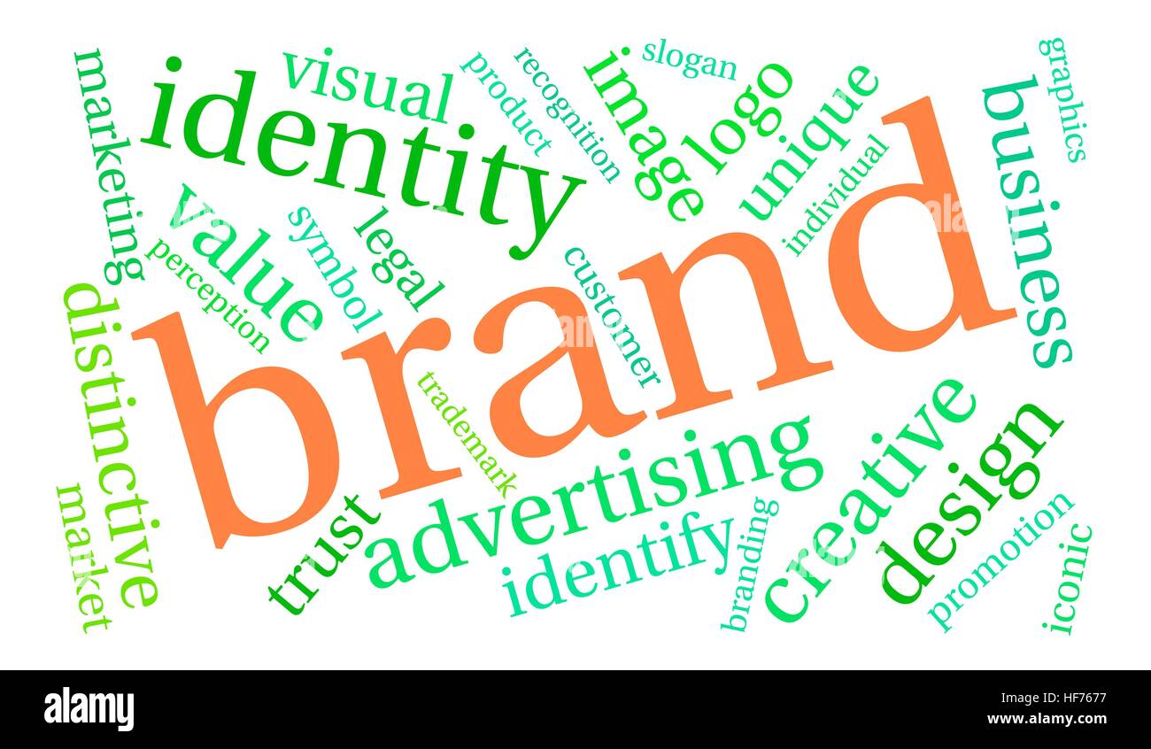 Brand word cloud on a white background Stock Vector Image & Art - Alamy