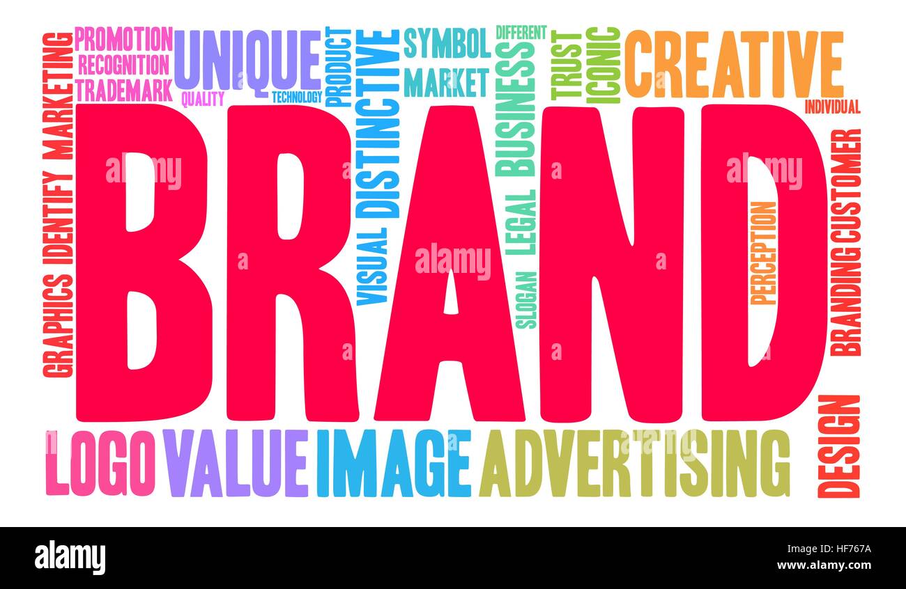 Brand word cloud on a white background Stock Vector Image & Art - Alamy