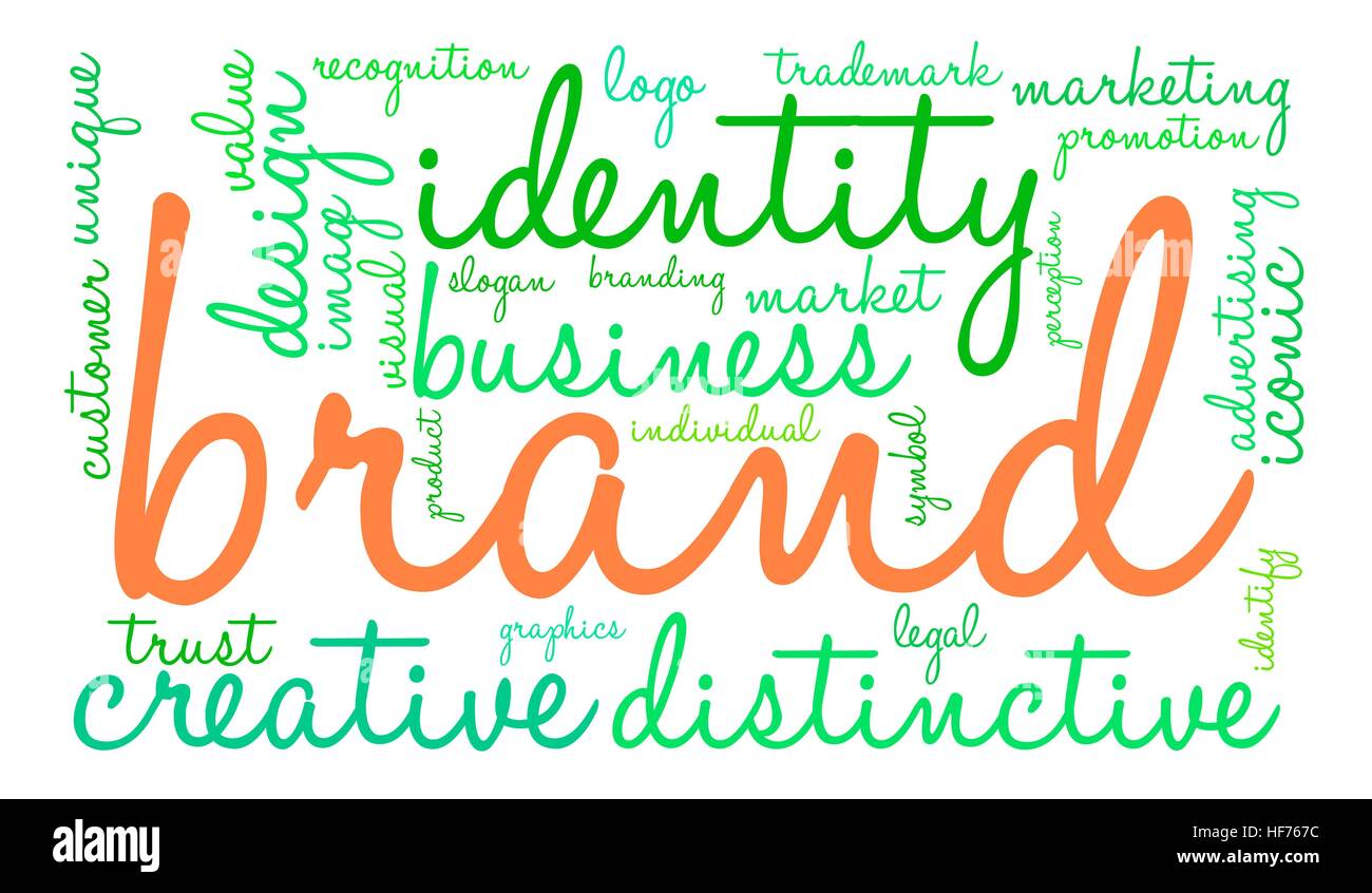 Brand word cloud on a white background Stock Vector Image & Art - Alamy