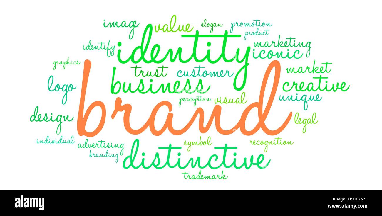 Brand word cloud on a white background Stock Vector Image & Art - Alamy
