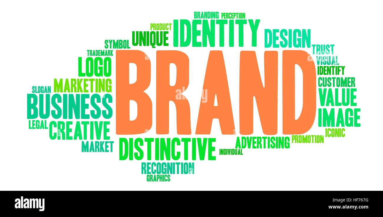 Brand word cloud on a white background Stock Vector Image & Art - Alamy