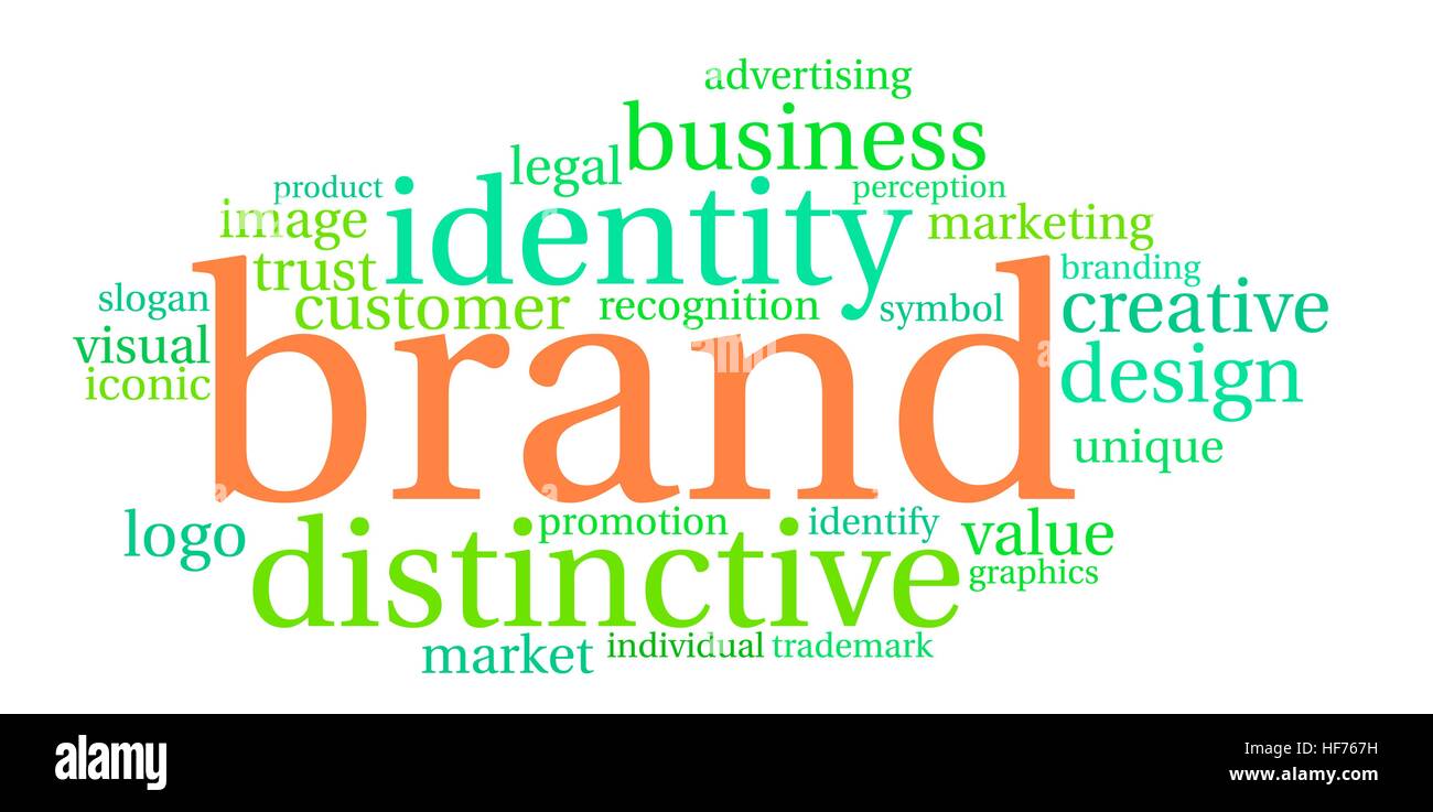 Brand word cloud on a white background Stock Vector Image & Art - Alamy