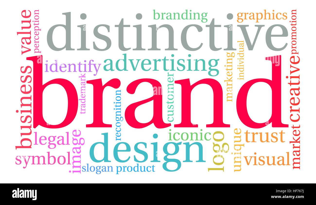 Brand word cloud on a white background Stock Vector Image & Art - Alamy
