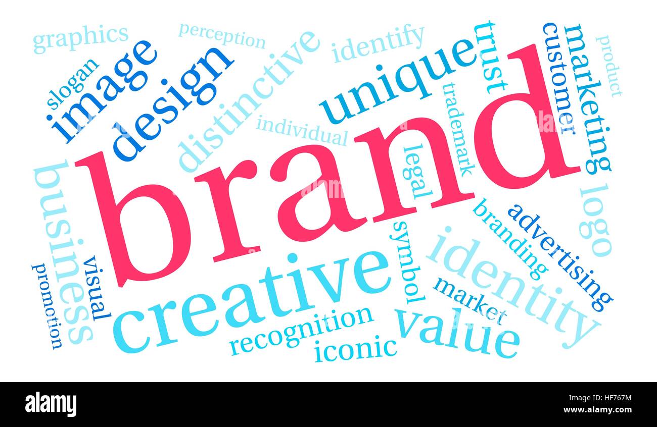 Brand word cloud on a white background Stock Vector Image & Art - Alamy