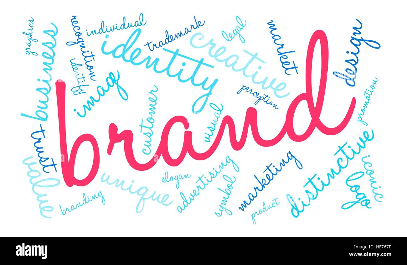 Brand word cloud on a white background Stock Vector Image & Art - Alamy