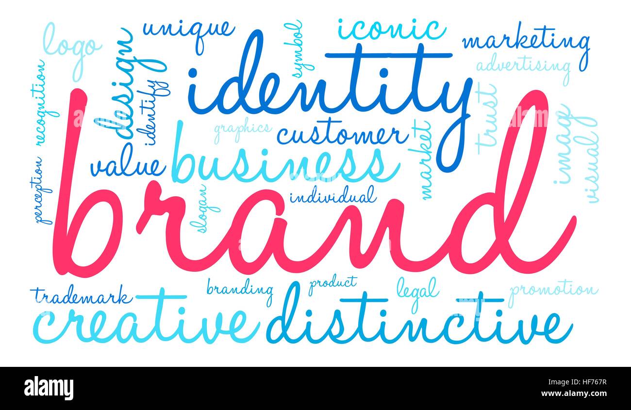 Brand word cloud on a white background Stock Vector Image & Art - Alamy