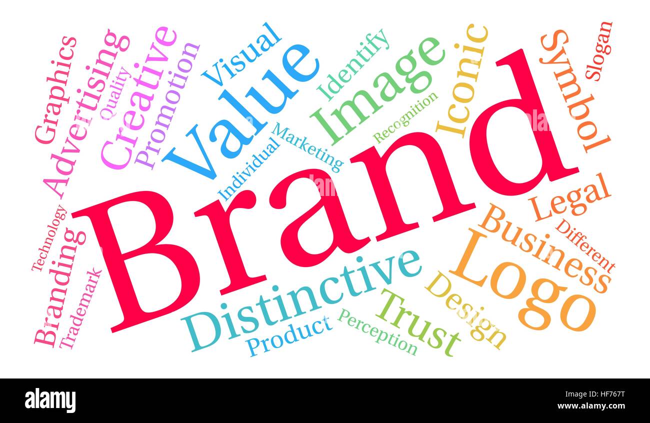 Brand word cloud on a white background Stock Vector Image & Art - Alamy