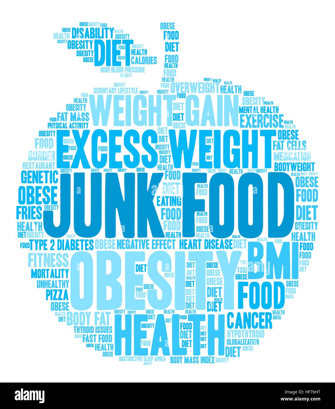 Junk Food word cloud on a white background Stock Vector Image & Art - Alamy