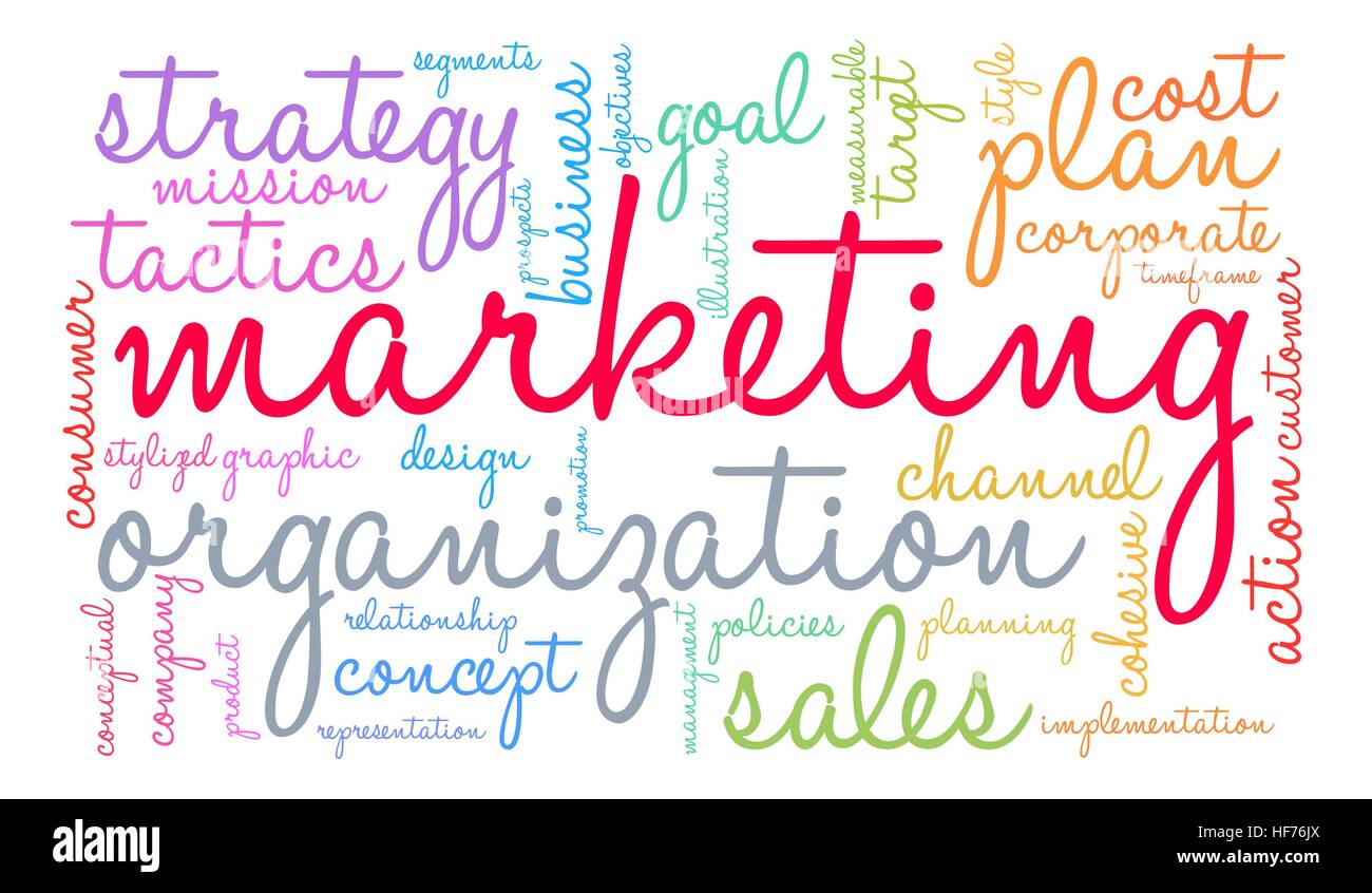 Marketing word cloud on a white background Stock Vector Image & Art - Alamy