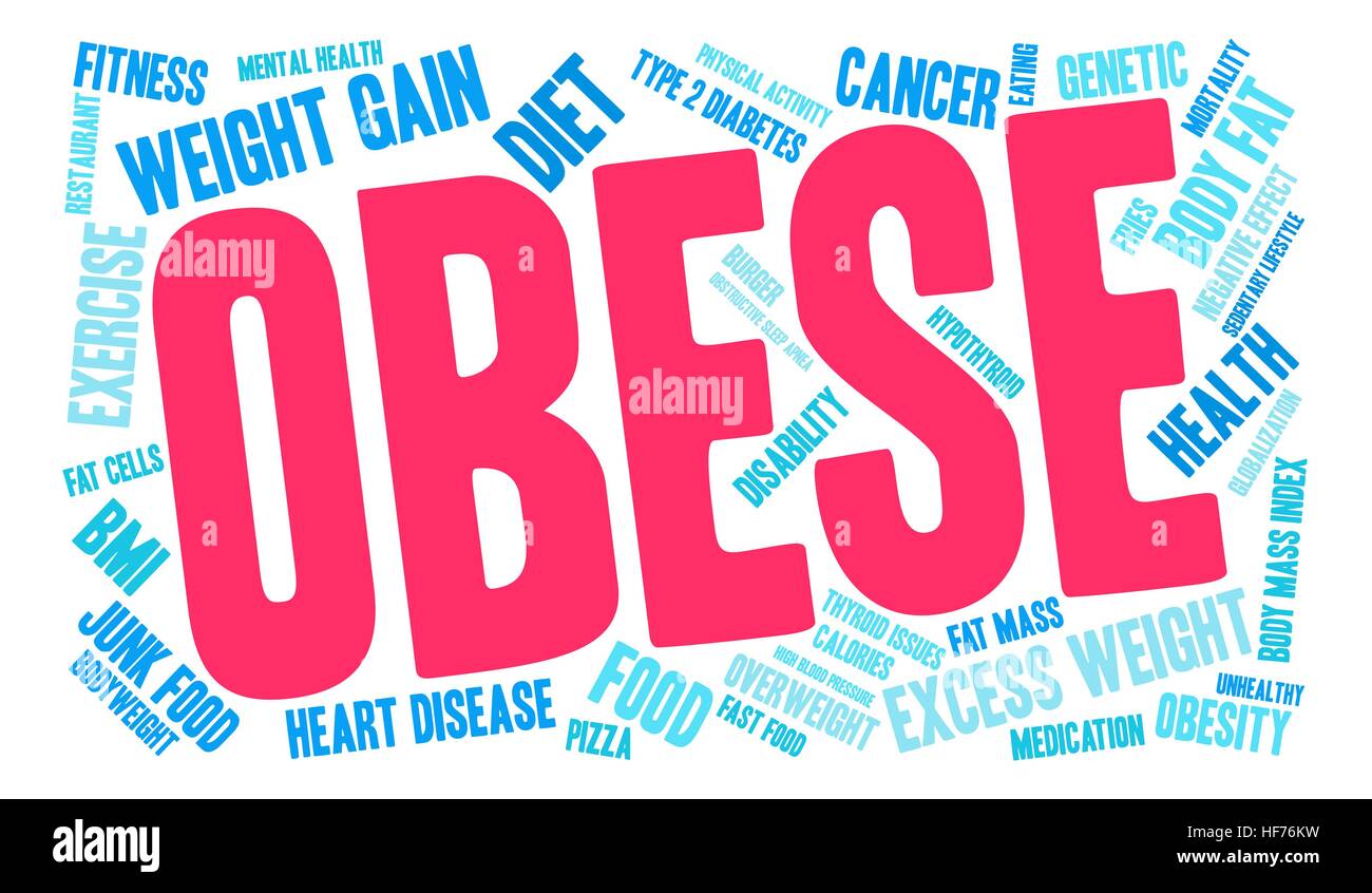 Obese word cloud on a white background Stock Vector Image & Art - Alamy