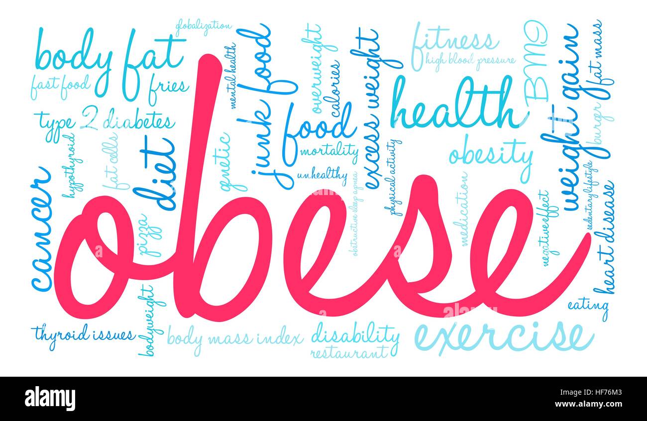 Obese word cloud on a white background Stock Vector Image & Art - Alamy