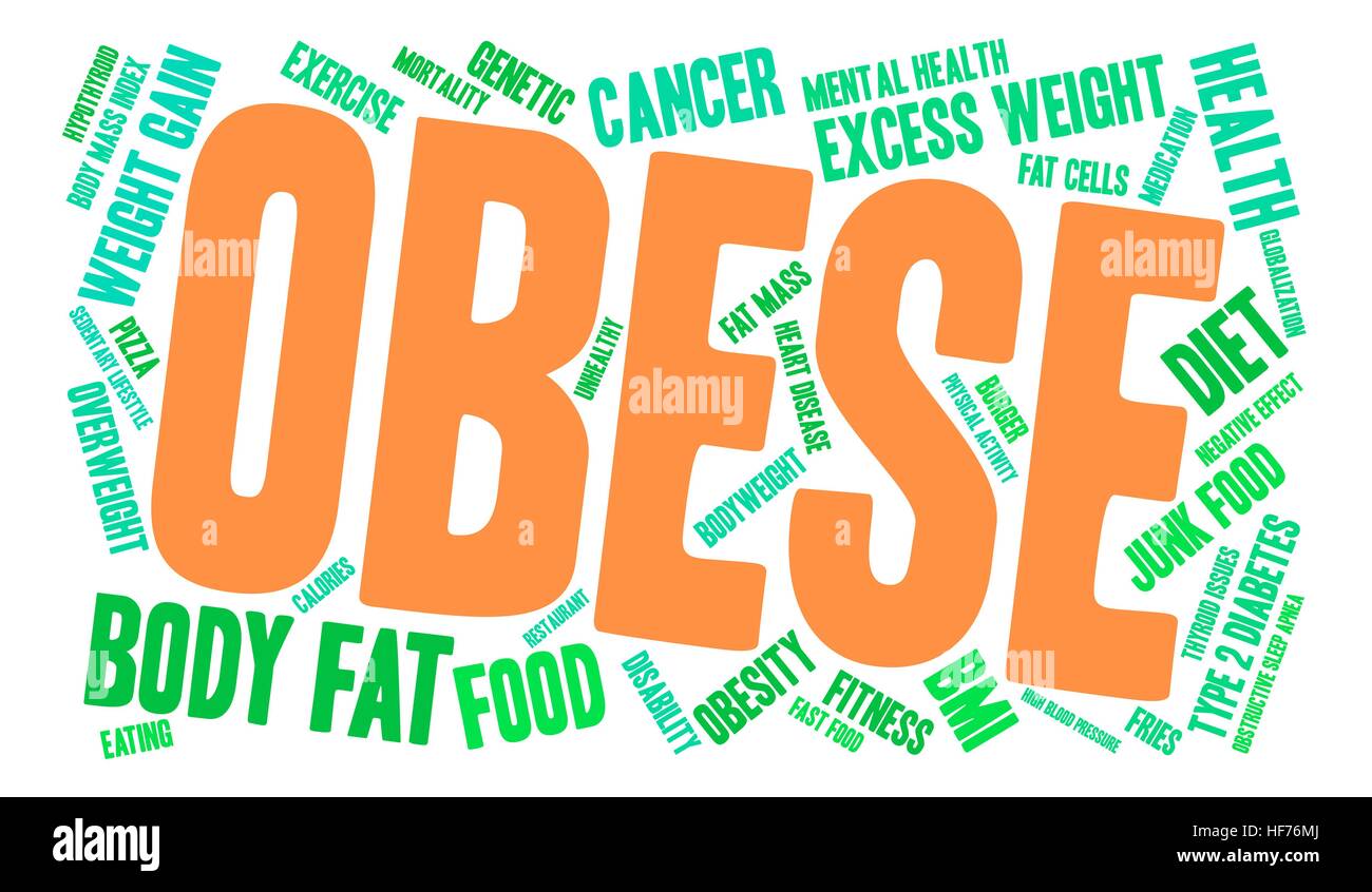 Obese word cloud on a white background Stock Vector Image & Art - Alamy