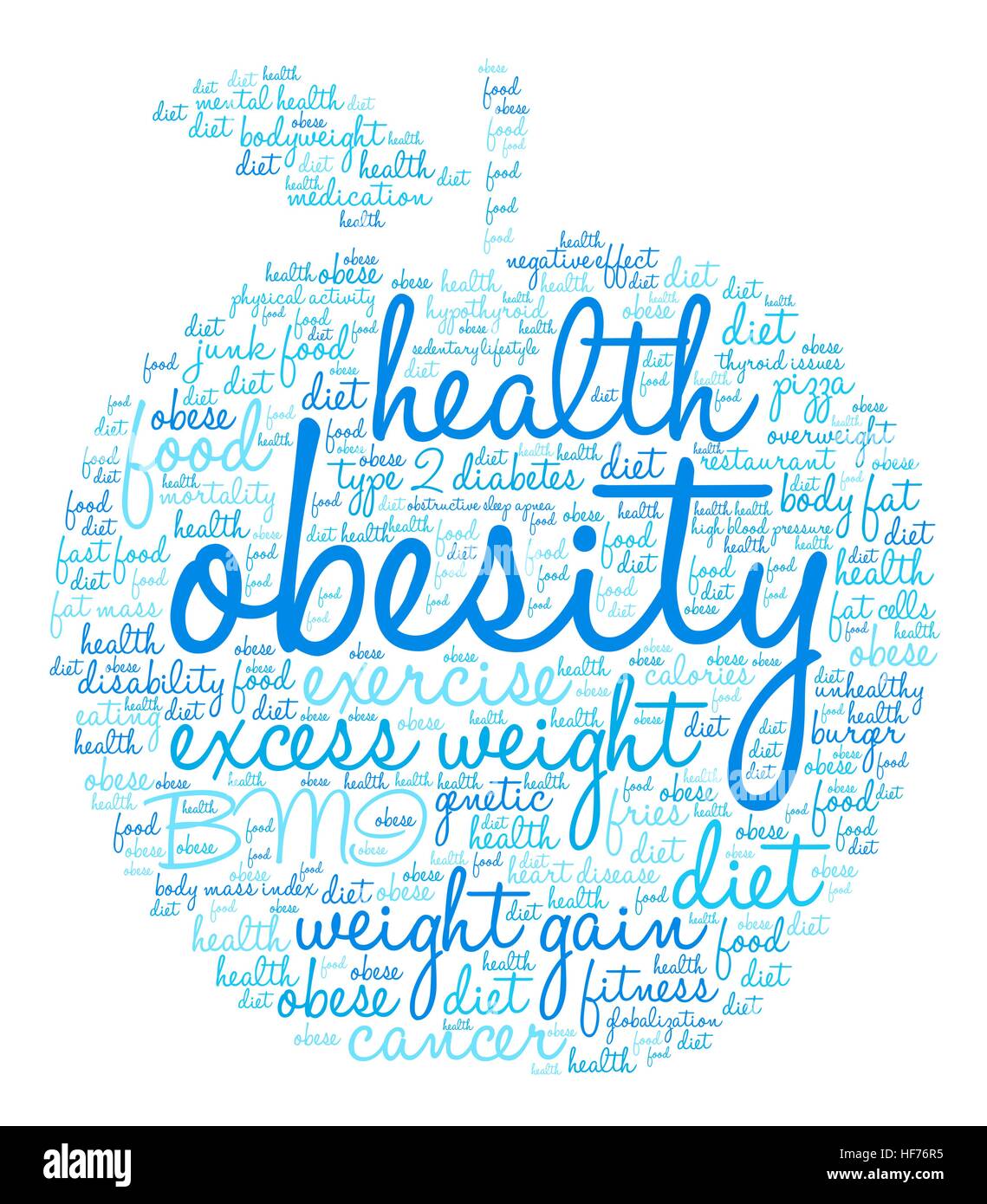 Obesity word cloud on a white background Stock Vector Image & Art - Alamy