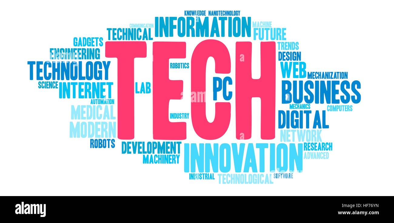 Tech word cloud on a white background Stock Vector Image & Art - Alamy
