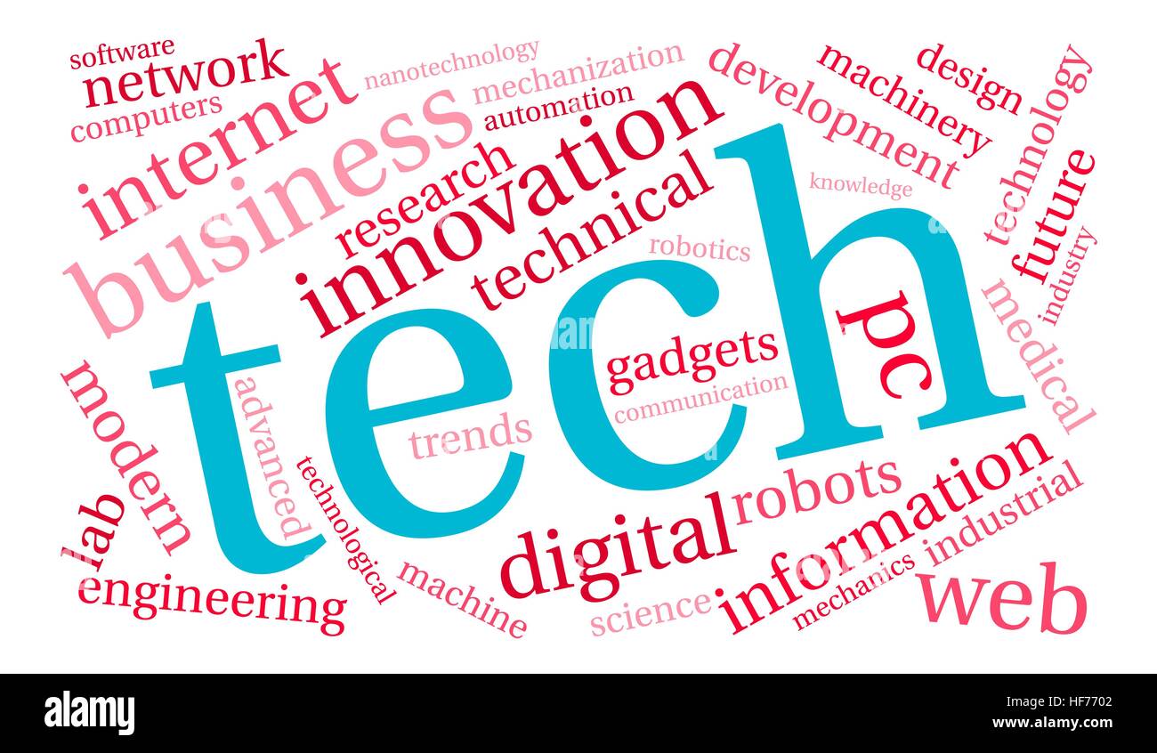 Tech word cloud on a white background Stock Vector Image & Art - Alamy