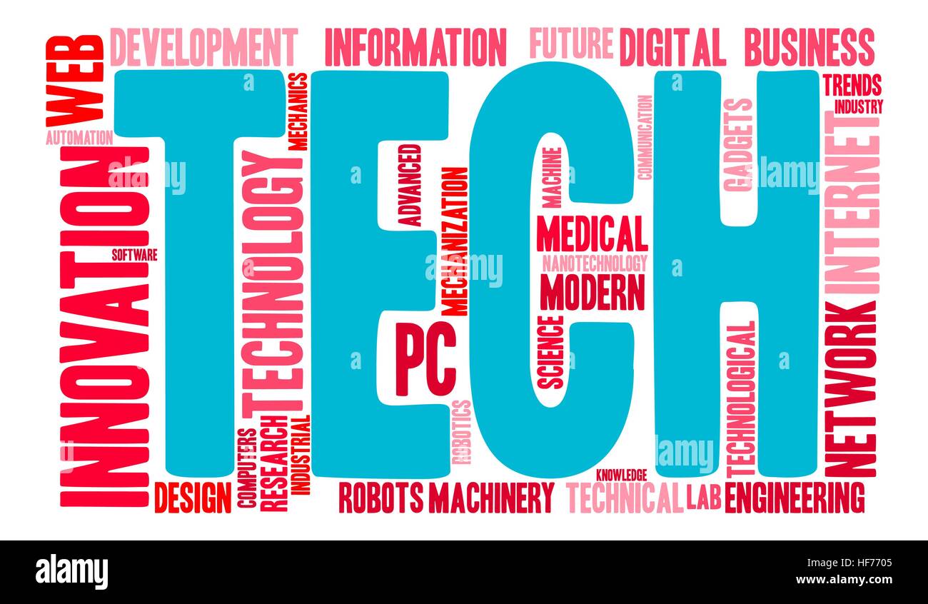 Tech word cloud on a white background Stock Vector Image & Art - Alamy