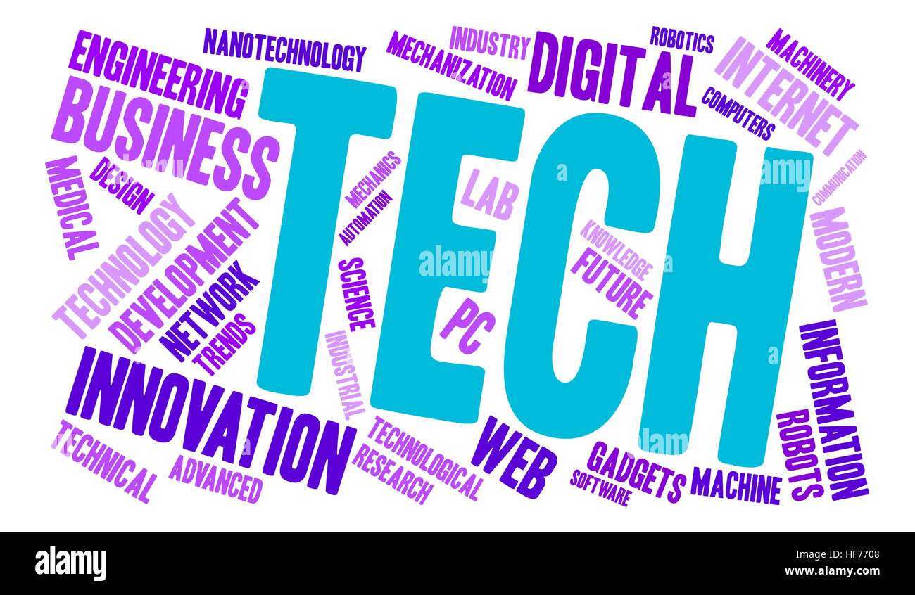Tech word cloud on a white background Stock Vector Image & Art - Alamy