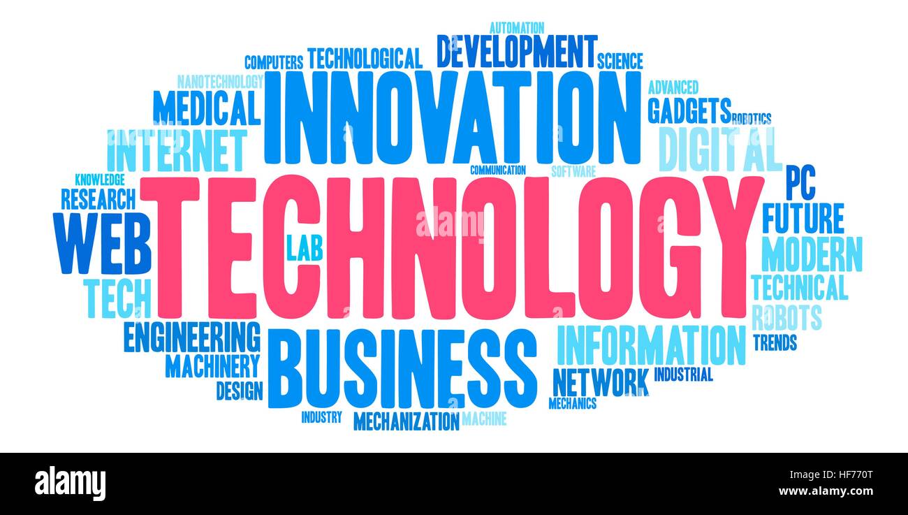 Technology word cloud on a white background Stock Vector Image & Art ...