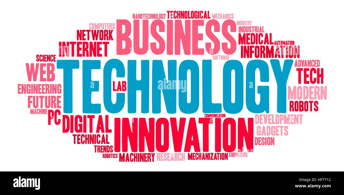 Technology word cloud on a white background Stock Vector Image & Art ...