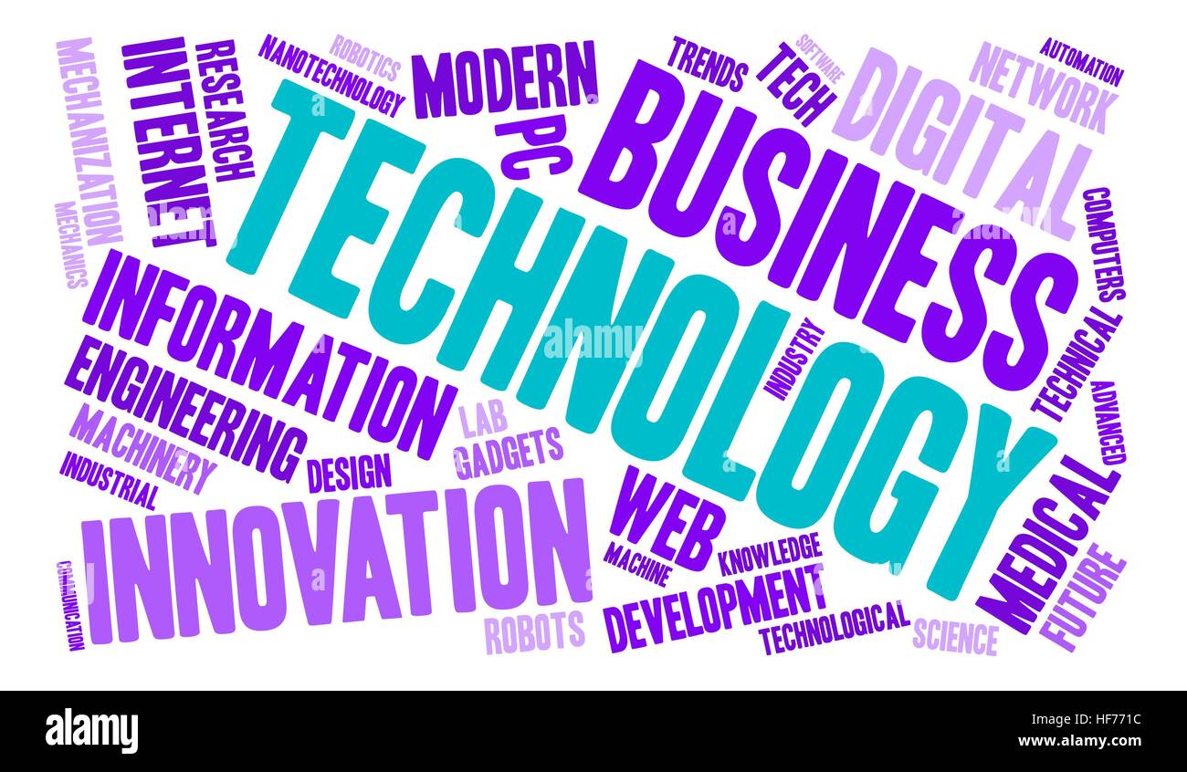 Technology word cloud on a white background Stock Vector Image & Art ...