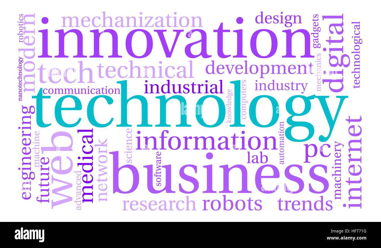 Technology word cloud on a white background Stock Vector Image & Art ...