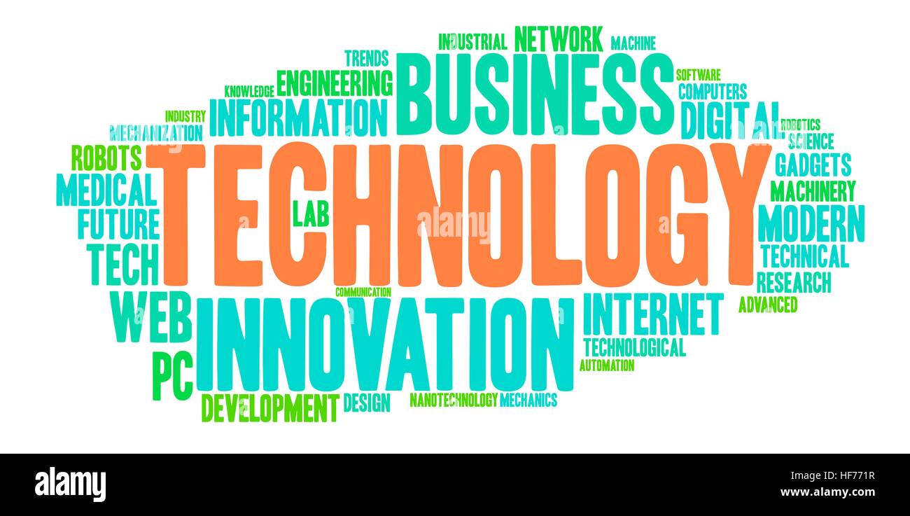 Technology word cloud on a white background Stock Vector Image & Art ...