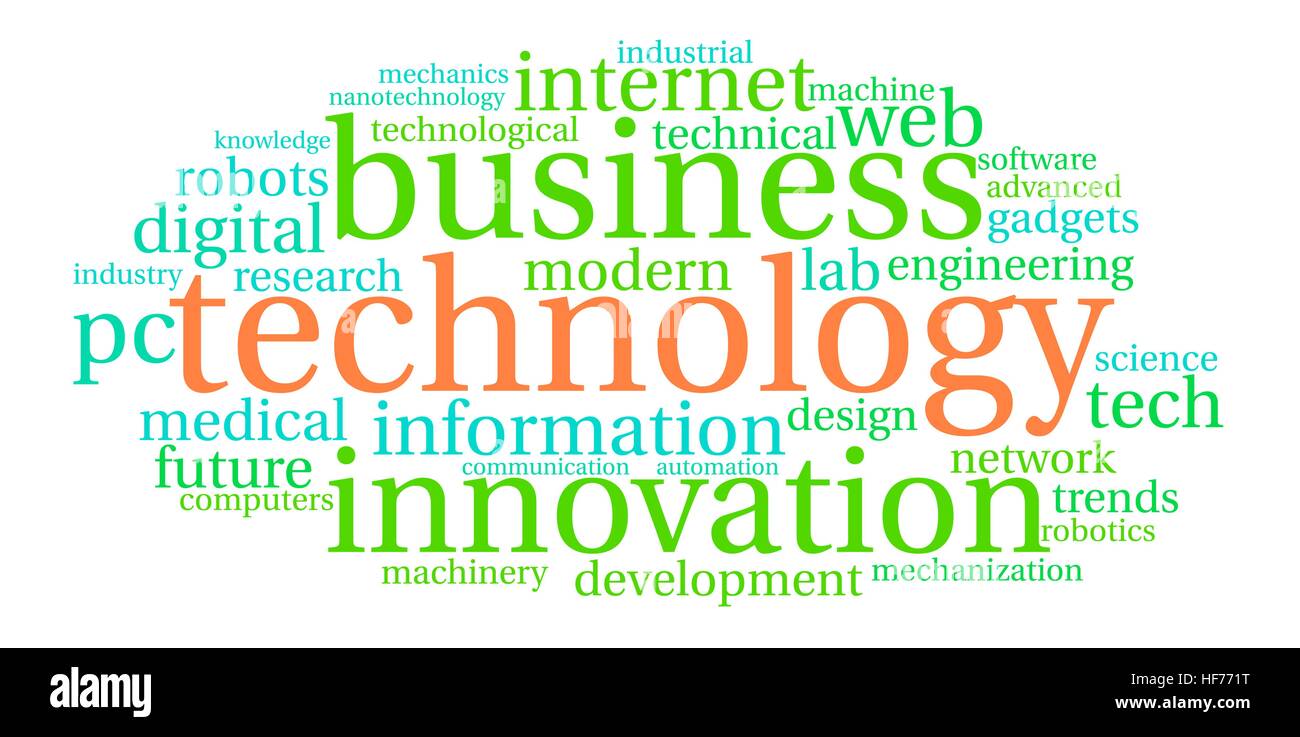 Technology word cloud on a white background Stock Vector Image & Art ...
