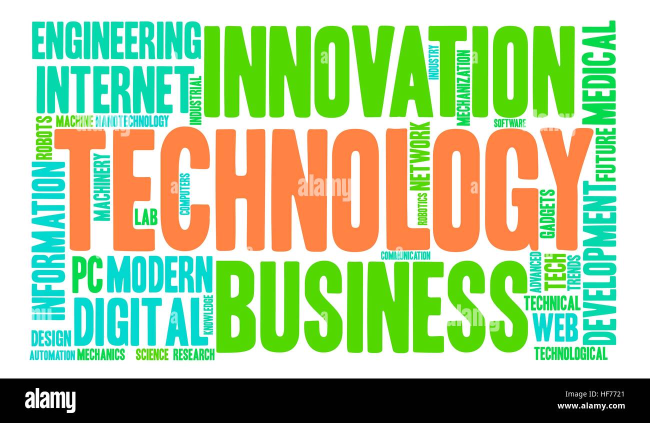 Technology word cloud on a white background Stock Vector Image & Art ...