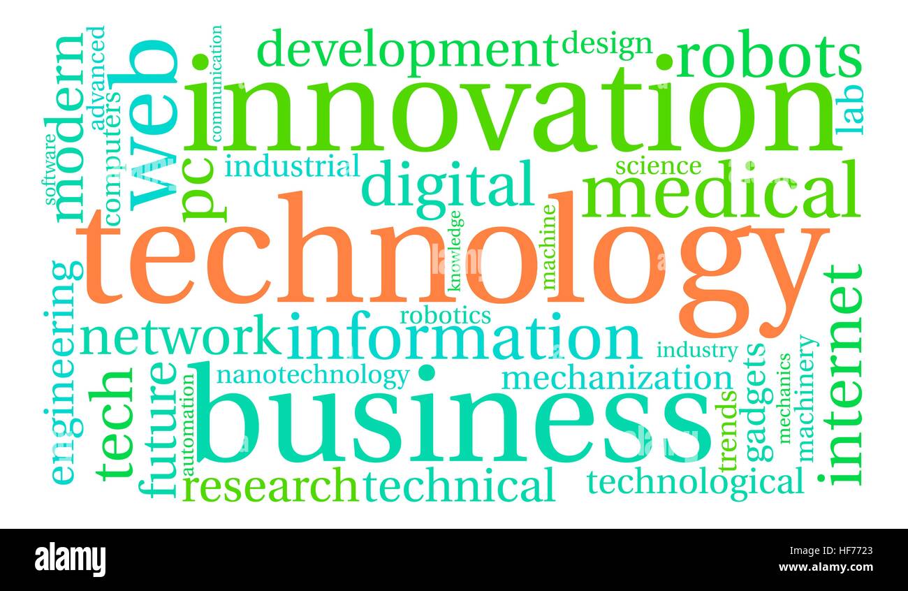 Technology word cloud on a white background Stock Vector Image & Art ...
