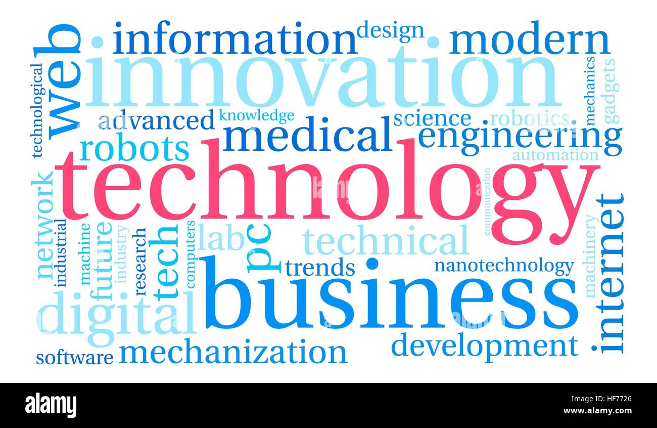 Technology word cloud on a white background Stock Vector Image & Art ...