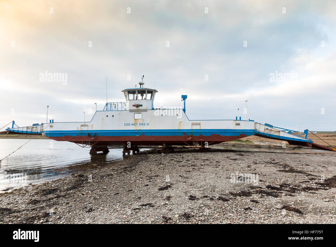 Valentia Island car ferry in dry dock Stock Photo - Alamy