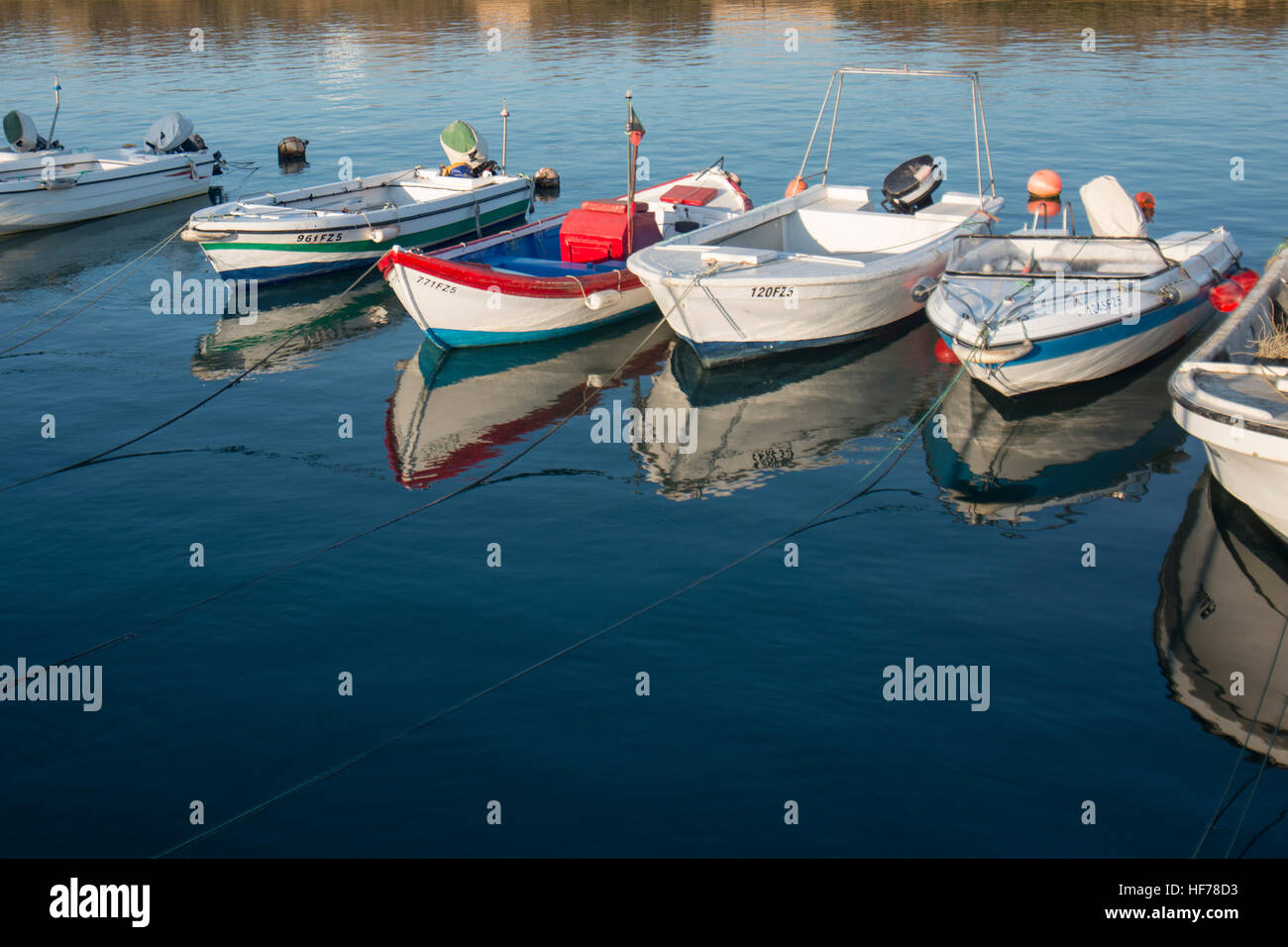 the landscape and coast at the town of Fuseta in the Algarve in the ...