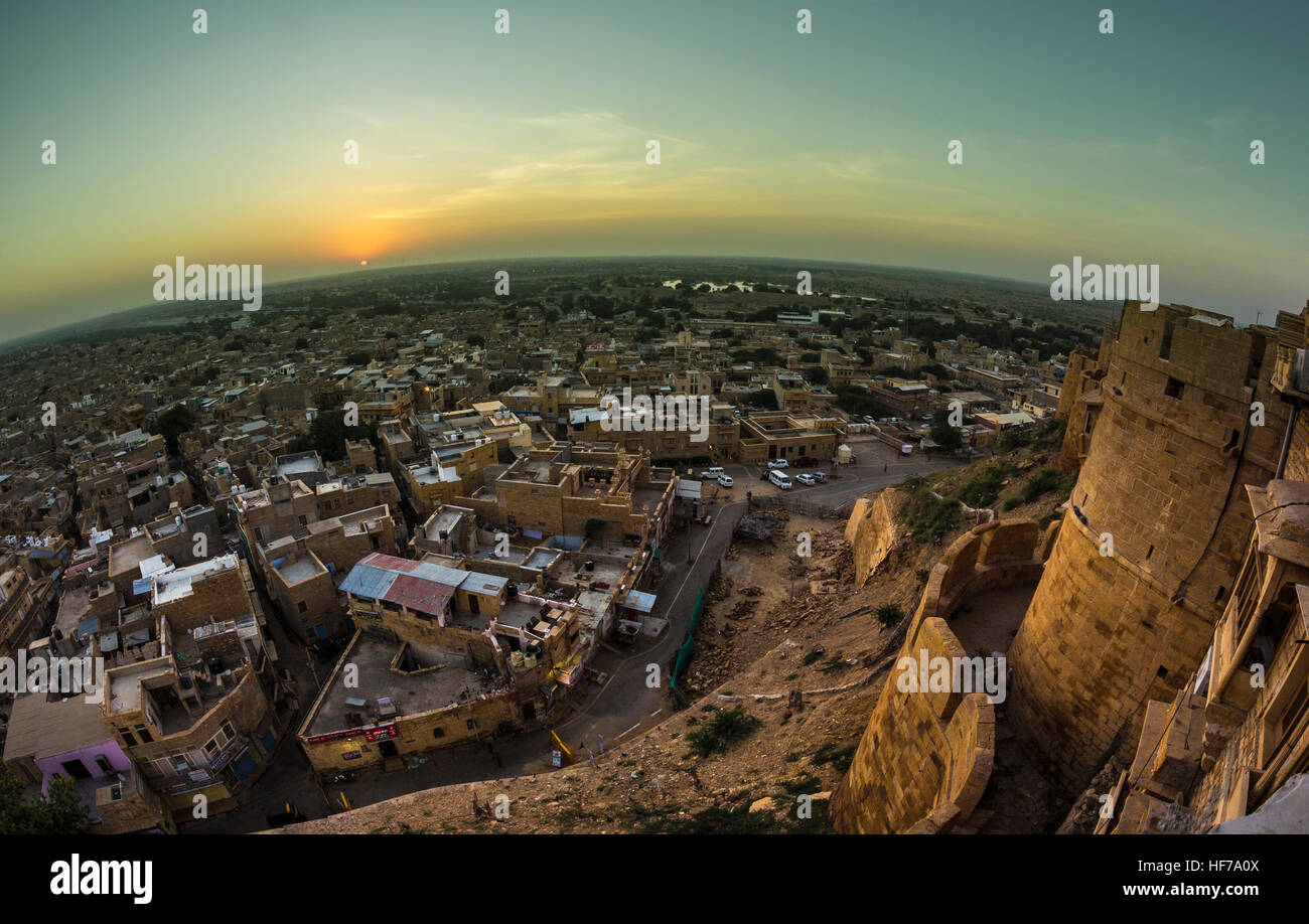 A panoramic view from the Fort with the rising sun Stock Photo - Alamy