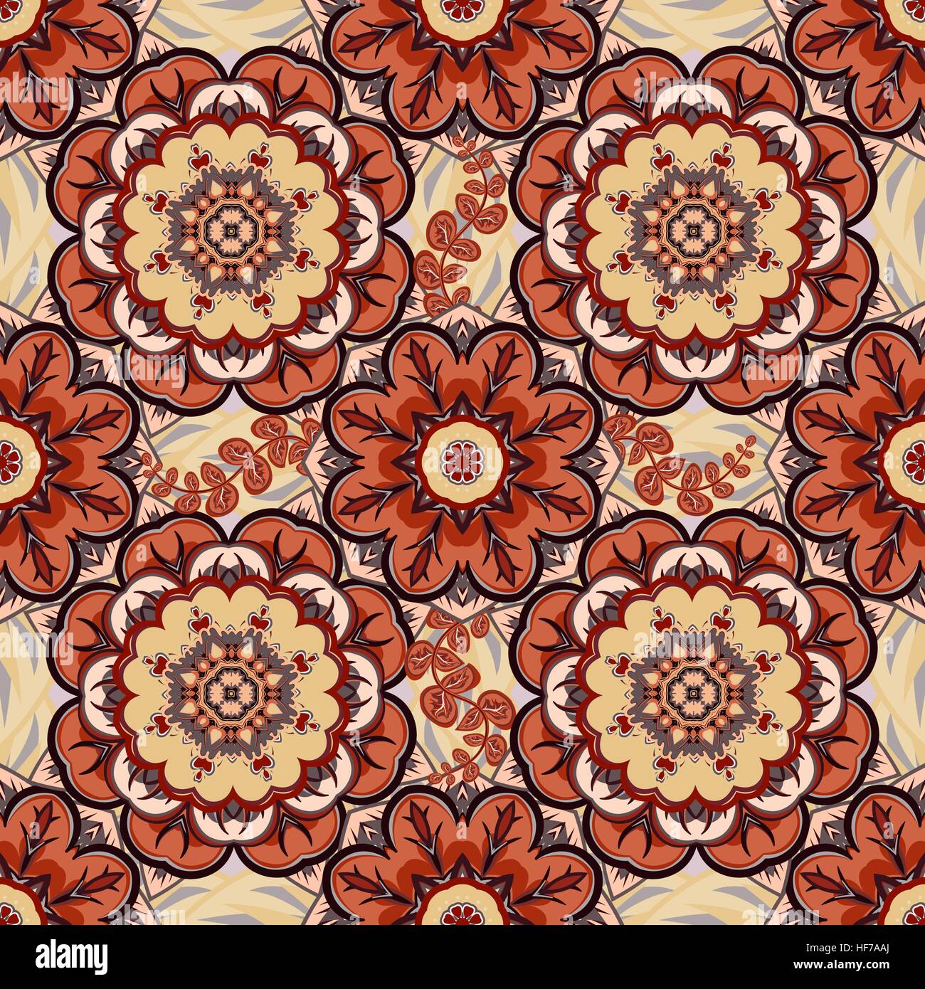 Seamless tiled pattern Royal luxury classical damask vector design ...