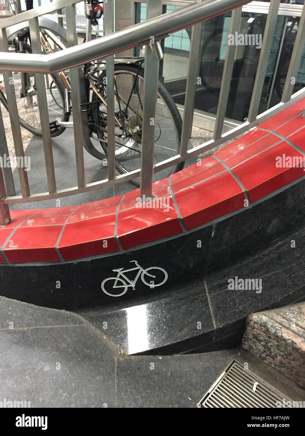 Access ramp for bikes on public transport in Chicago September 22, 2016 ...